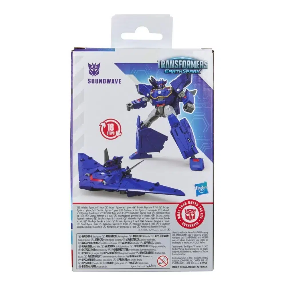 Transformers EarthSpark Soundwave Deluxe Figür – 2’si 1 Arada Jet ...